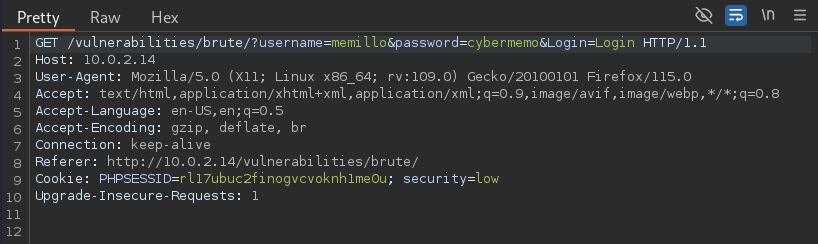Write-Up de DVWA - Bruteforce (Fácil/Medio/Difícil) | Porfolio de Guillermo Illera